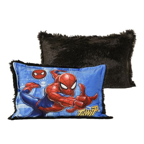Marvel Spider-Man Funky Fur Pillow, (20" x 30") by Nemcor - Walmart.ca