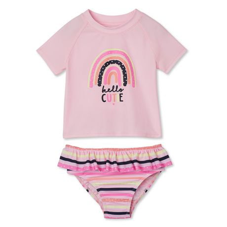 George Toddler Girls Rash Guard Two-Piece Set - Walmart.ca