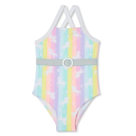 Click here for George Toddler Girls Belted Fashion One-Piece Swim... prices