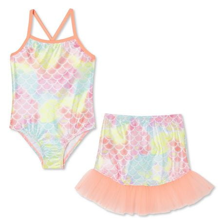 Click here for George Toddler Girls Mermaid Swimsuit Two-Piece Se... prices