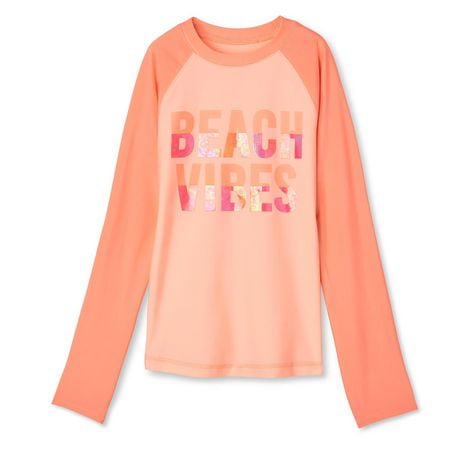 George Girls' Long Sleeve Rash Guard Top | Walmart Canada