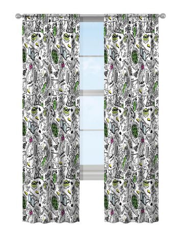 Teenage Mutant Ninja Turtles 100% Polyester Room Darkening Window ...