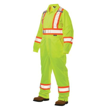 Click here for Tough Duck Tricot Coverall Fluorescent Green Lt prices