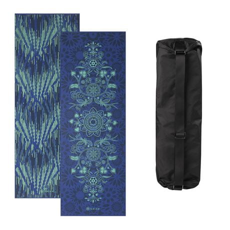 Gaiam 6mm Premium Printed Yoga Mat & Mat Bag | Walmart Canada