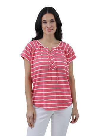 CHAPS LACE UP TOP - Walmart.ca
