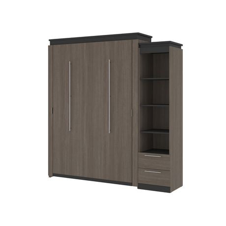 Click here for Bestar Orion 85W Queen Murphy Bed & Narrow Shelvin... prices