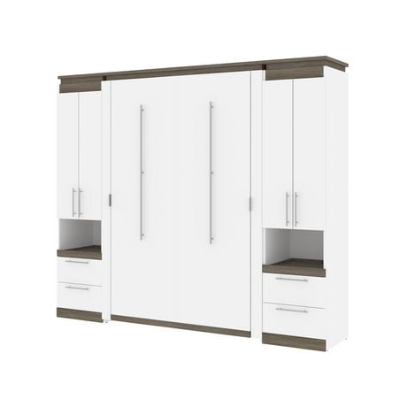 Click here for Bestar Orion 98W Full Murphy Bed & 2 Storage Cabin... prices