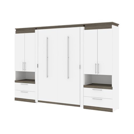 Click here for Bestar Orion 118W Full Murphy Bed & 2 Storage Cabi... prices