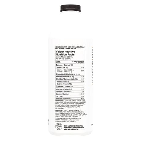 LIBERTÉ Kefir 2% M.F Mango Non-Effervescent Probiotic Fermented Milk ...