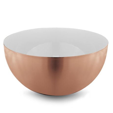 Click here for Mesa Ceramics Bronze Metal Bowl  20 Cm White 20Cm prices
