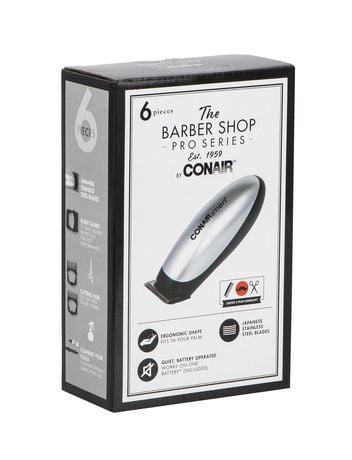 The Barber Shop Pro Series by Conair 6 PC Battery Operated Trimmer ...