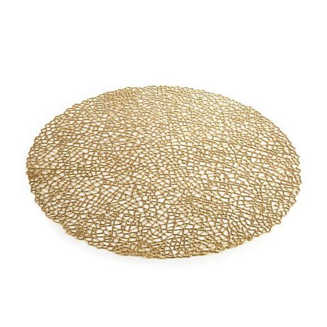 Click here for Mesa Ceramics Placemat Round  38 Cm Set Of 4 Gold... prices