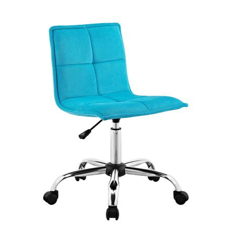 Click here for Linon Boone Blue Office Chair Chrome Silver # prices