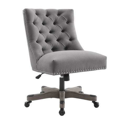 Click here for Linon Darla Light Gray Office Chair Gray Wash # prices