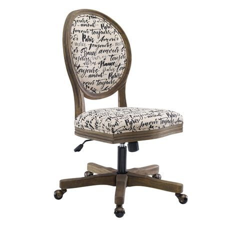 Click here for Linon Harper Paris Office Chair Rustic Gray # prices