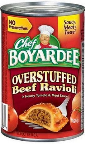 Chef Boyardee® Overstuffed Beef Ravioli In Hearty Tomato and Meat Sauce ...