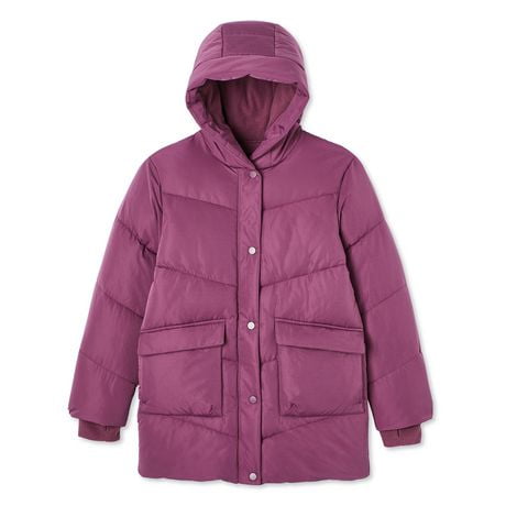 George Girls' Long Puffer Jacket, Sizes XS-XL - Walmart.ca