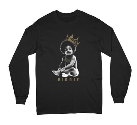Notorious B.I.G. Baby Biggie Long Sleeve Black Tee - Walmart.ca