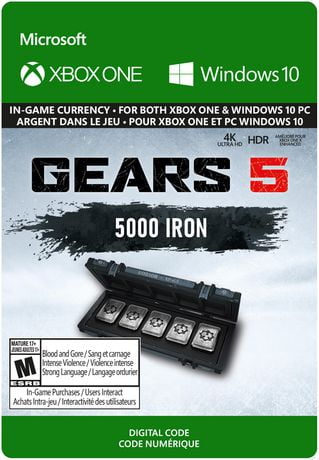 Click here for Microsoft Xbox One Gears Of War 5 - 5 000 Iron + 1... prices