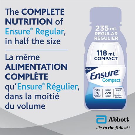 Ensure Compact, Complete Balanced Nutrition In Half The Size, Vanilla ...