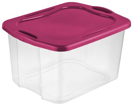Sterilite 66 Liter Easy Carry Storage Box- Estate Blue- 6 Pack - Walmart.ca