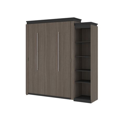 Click here for Bestar Orion 85W Queen Murphy Bed W/ Narrow Shelvi... prices