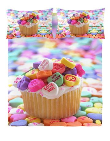 Click here for Gouchee Design Cup Cake Queen Duvet Cover Set Turq... prices