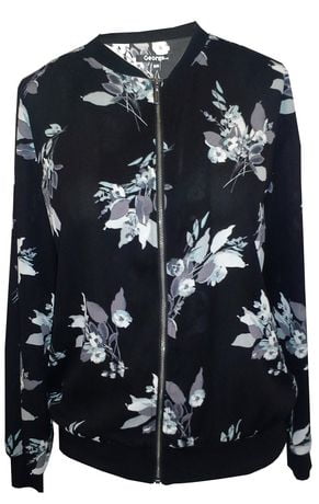 George Women's Printed Woven Bomber Jacket | Walmart Canada