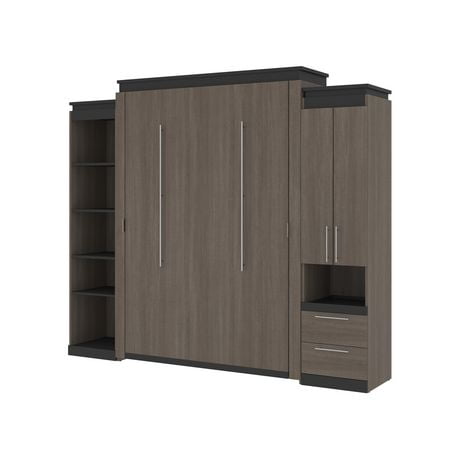 Click here for Bestar Orion 104W Queen Murphy Bed W/ Narrow Stora... prices