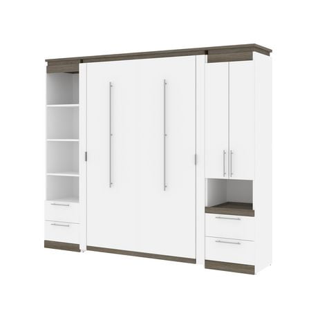 Click here for Bestar Orion 98W Full Murphy Bed & Narrow Storage... prices