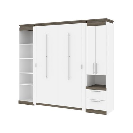 Click here for Bestar Orion 98W Full Murphy Bed W/ Narrow Storage... prices