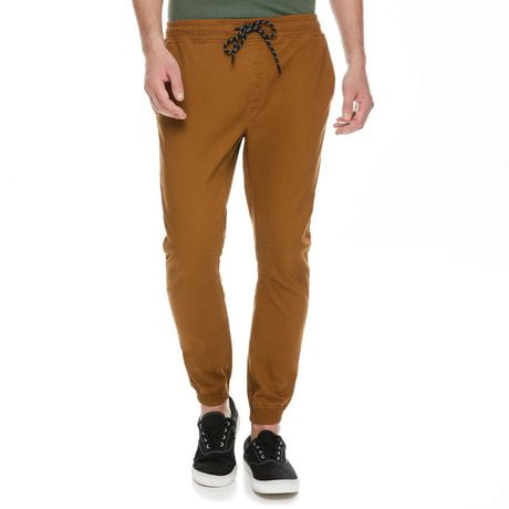 Click here for George Mens Skinny Leg Woven Jogger Brown S prices