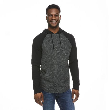 Click here for George Mens Raglan Popover Hoodie Grey L prices