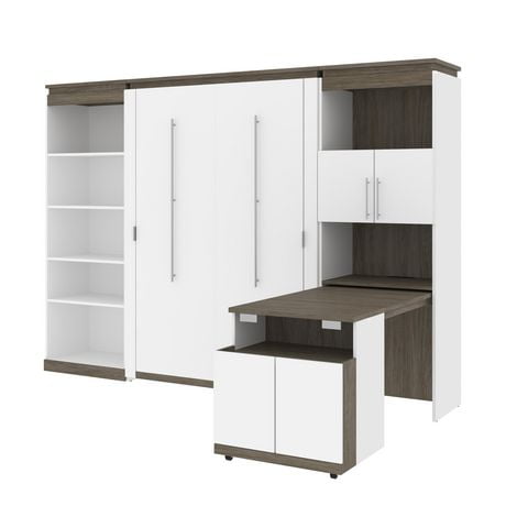 Click here for Bestar Orion 118W Full Murphy Bed W/ Shelving & Fo... prices