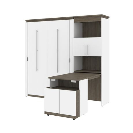 Click here for Bestar Orion 89W Full Murphy Bed & Shelving Unit W... prices