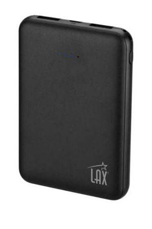LAX Rubberized Dual USB 6600mAh Compact Power Bank, Black - Walmart.ca