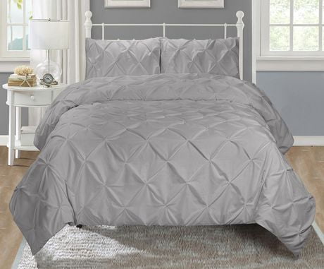 Swift Home Pintuck Duvet Cover Set | Walmart Canada