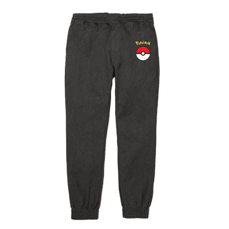 Pokemon Boy's long jogger pant with elastic waist and drawstring ...