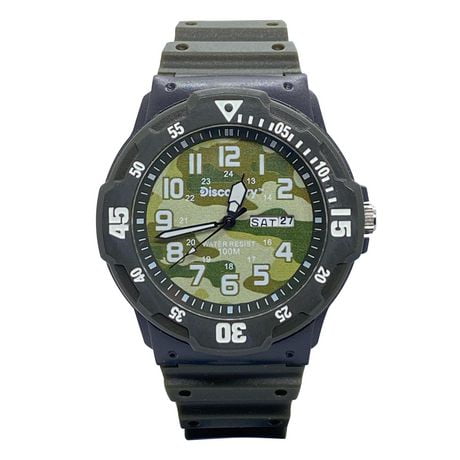Click here for Accutime Watch Discovery Mens Camouflage Analog Wa... prices