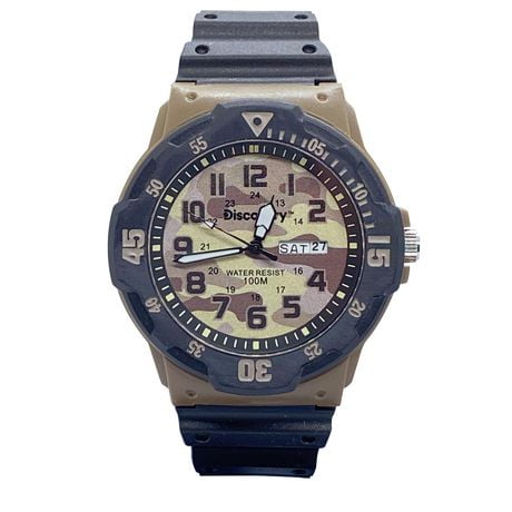 Click here for Accutime Watch Discovery Mens Camouflage Analog Wa... prices