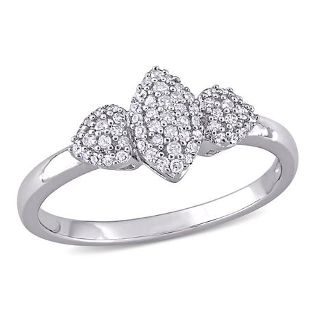 Click here for Miabella 1/5 Carat T. W. Diamond Sterling Silver C... prices