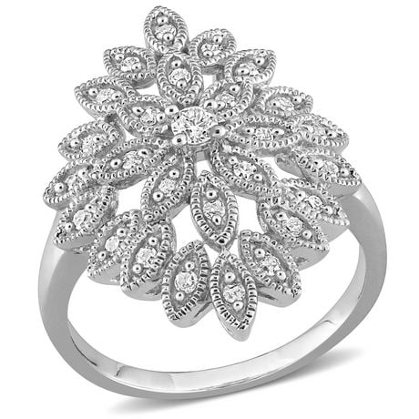 Click here for Miabella 1/3 Carat T. W. Diamond Sterling Silver C... prices