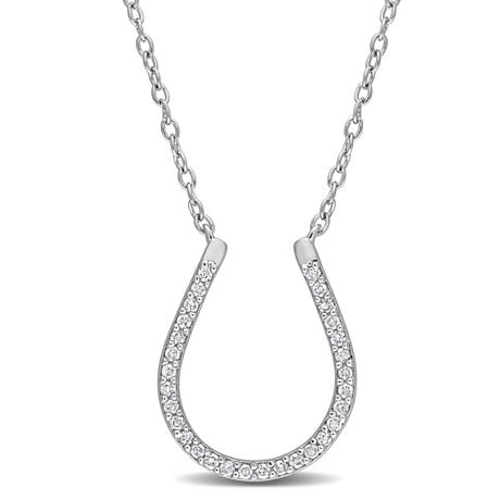 Click here for Miabella 1/6 Carat T. W. Diamond Sterling Silver H... prices