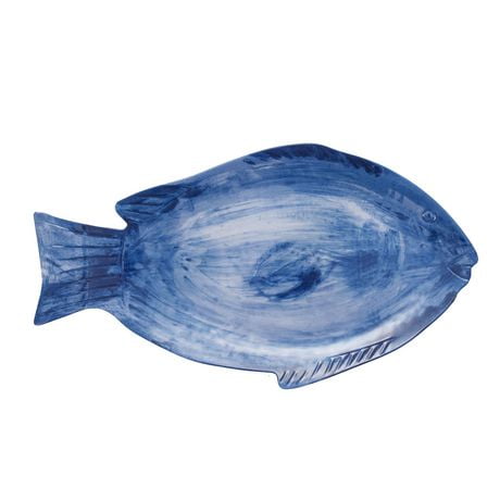 Hometrends 21-Inch Melamine Fish Shaped Serving Plate - Walmart.ca