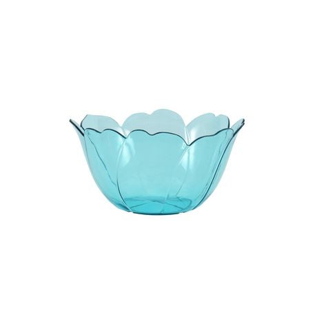 Hometrends 7-Inch Blue Flower Acrylic Bowl | Walmart Canada