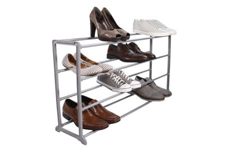 Click here for Tidyliving 20 Pair Shoe Rack Grey Regular prices