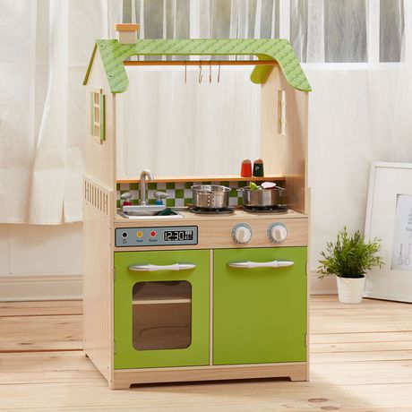 Teamson Kids Green Play Kitchen with Dual Washers Set | Walmart Canada