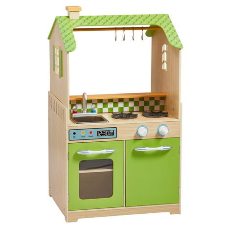 Teamson Kids Green Play Kitchen with Dual Washers Set | Walmart Canada