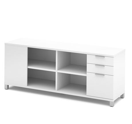 Click here for Bestar Pro-Linea 71W Credenza With 3 Drawers In Wh... prices