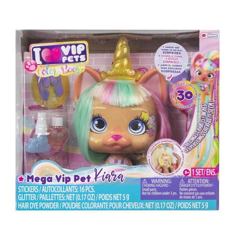 VIP Pets Color Boost - Mega VIP Pet Kiara | Styling Head with 30 ...